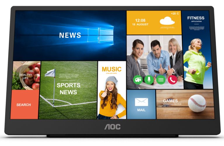 Up to 70% off Certified Refurbished AOC 16T2 15.6" Touchscreen Monitor