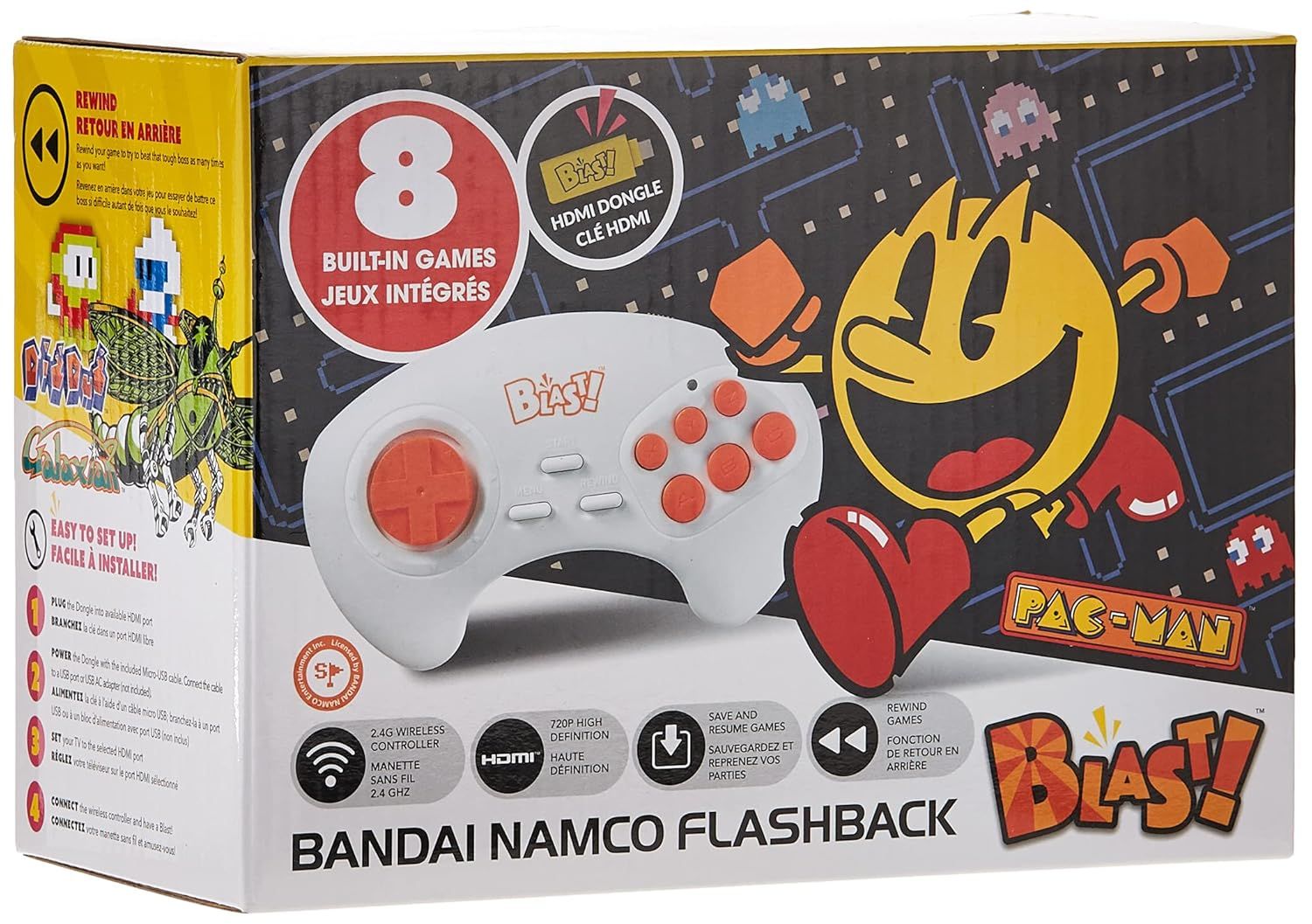 Refurbished Bandai Namco Flashback Blast Console with Pacman | Reebelo