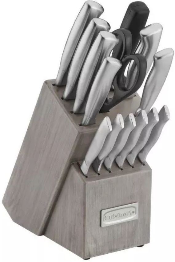 Refurbished Cuisinart C77SS-15PT Classic Stainless Steel Knife Block ...