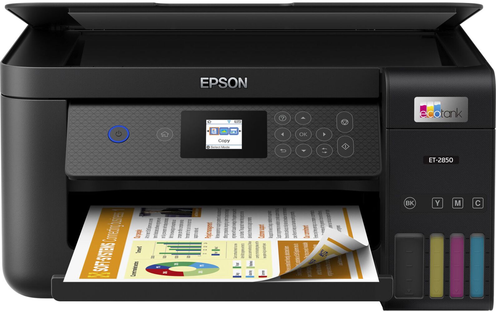 Refurbished Epson EcoTank ET-2850 Wireless Color All-in-One Cartridge ...
