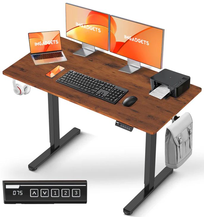 Refurbished IMGadgets Standing Electric Adjustable Desk 47" x 24 ...