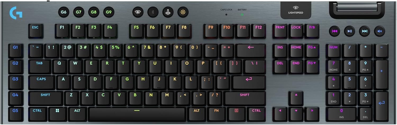 Refurbished Logitech G915 X LightSpeed Wireless GL Brown Tactile Gaming ...