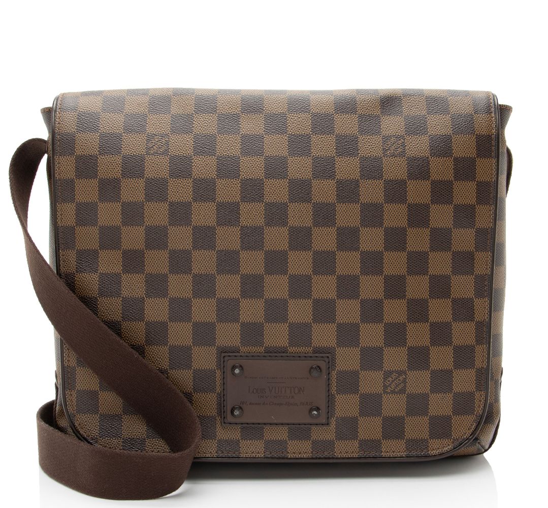 Refurbished Louis Vuitton Damier Ebene Brooklyn MM Messenger Bag | Reebelo