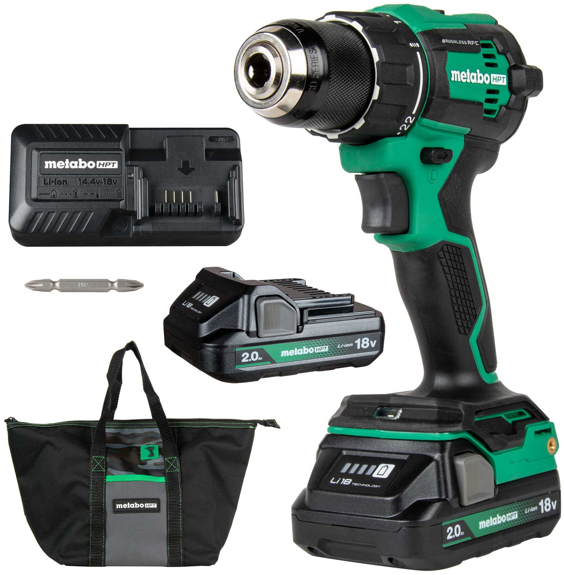 Refurbished Metabo HPT DS18DEX 18V MultiVolt Cordless Brushless Drill ...