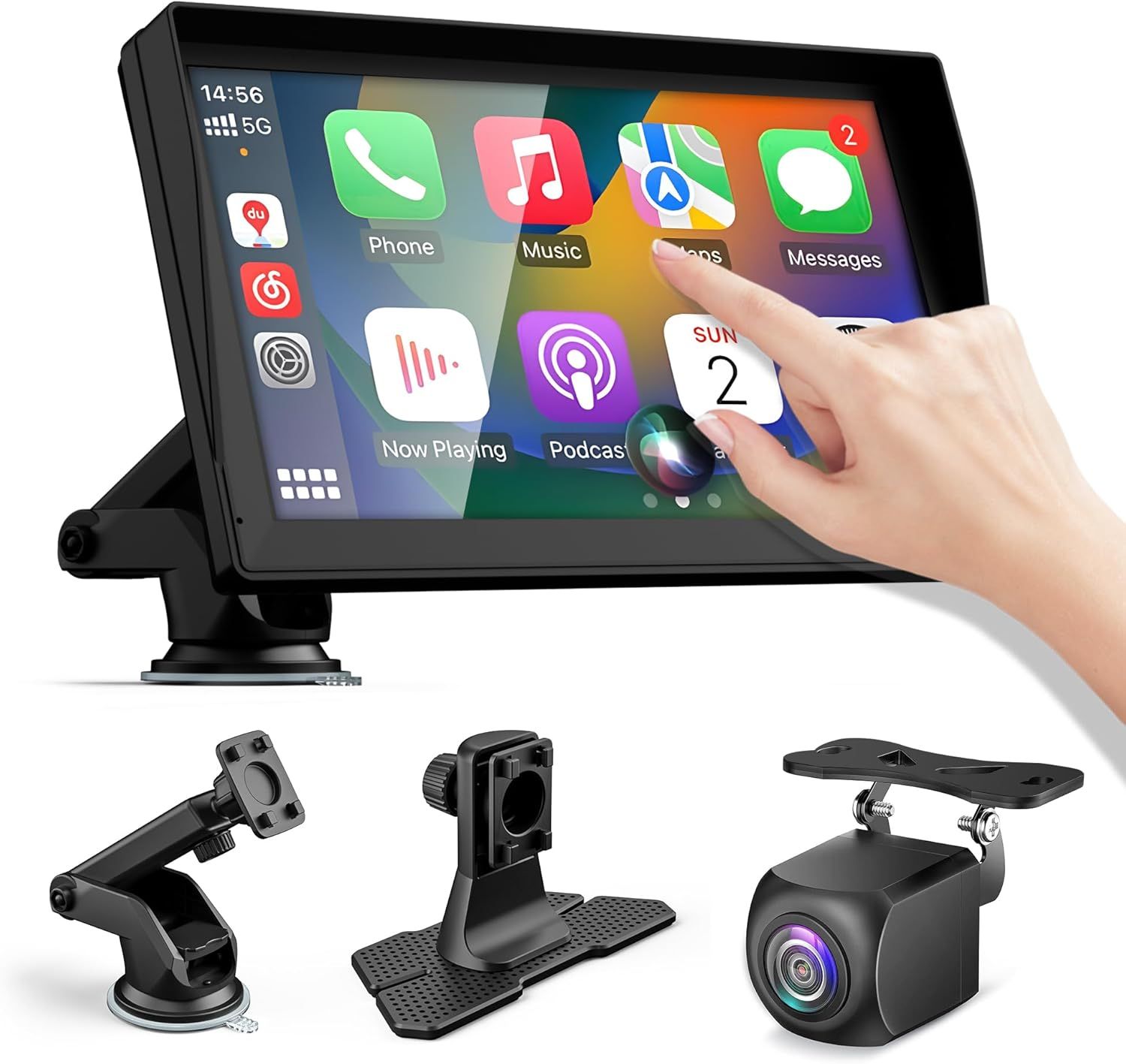 Refurbished Ogasami 7" Wireless Apple CarPlay Android Auto Portable Car ...