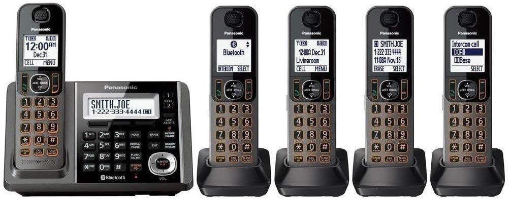 Refurbished Panasonic KX-TG585 6.0 PLUS Expandable Digital Cordless ...
