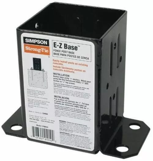 Refurbished Simpson Strong-Tie FPBB44 E-Z Base 4x4 Post Base (10-Pack ...
