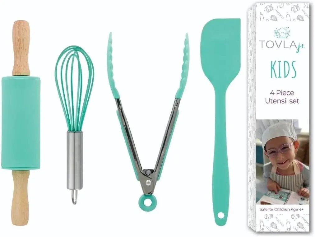Refurbished Tovla Jr. Kids Cooking Utensils Set 4-Piece Kids Kitchen ...
