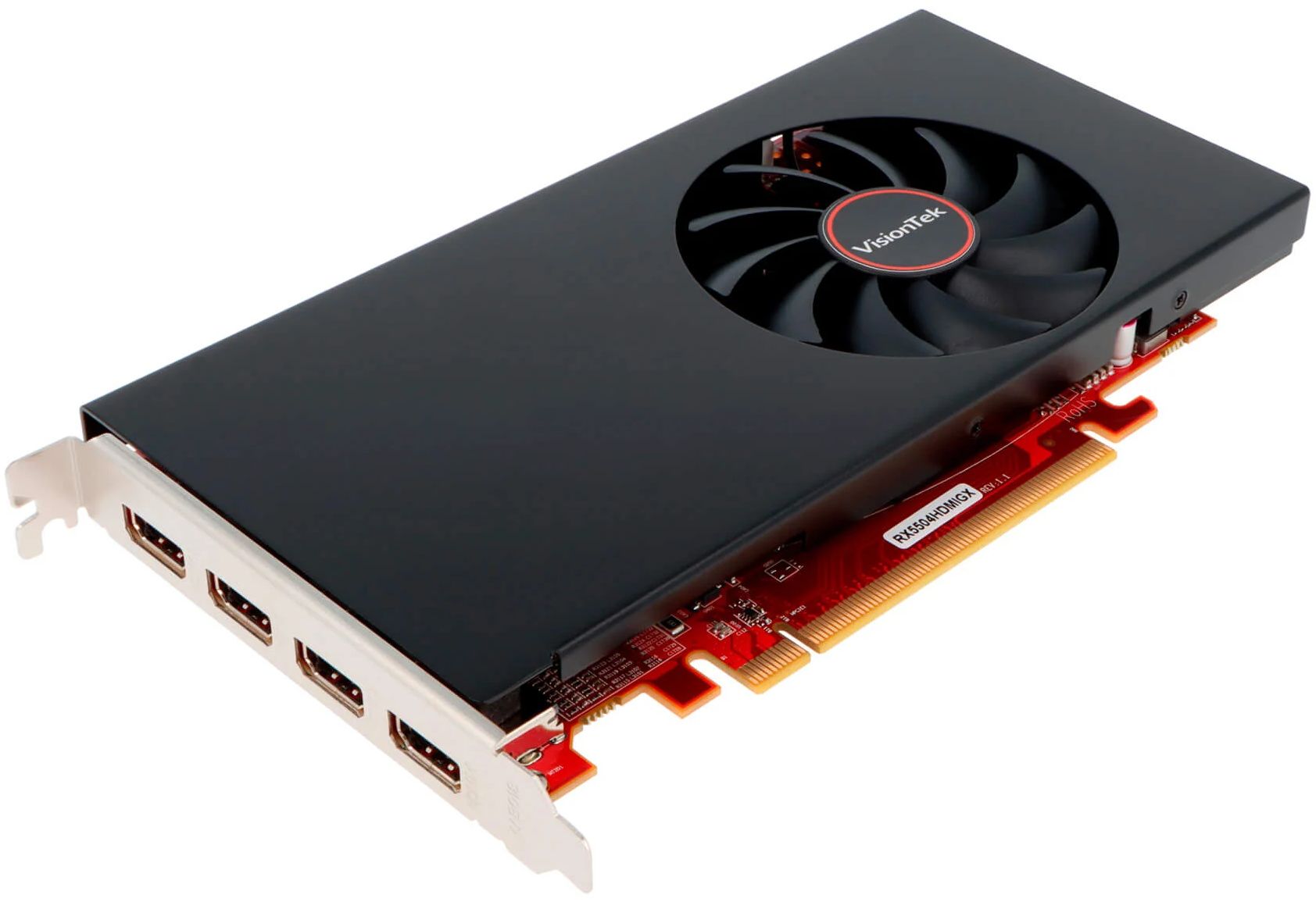Refurbished VisionTek Radeon RX 550 4M 4GB GDDR5 Graphics Card (4x HDMI ...